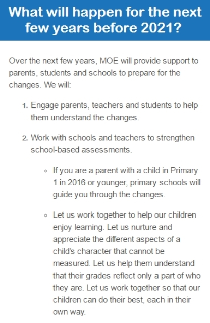 MOE introduces changes to PSLE from 2021 - Singapore News