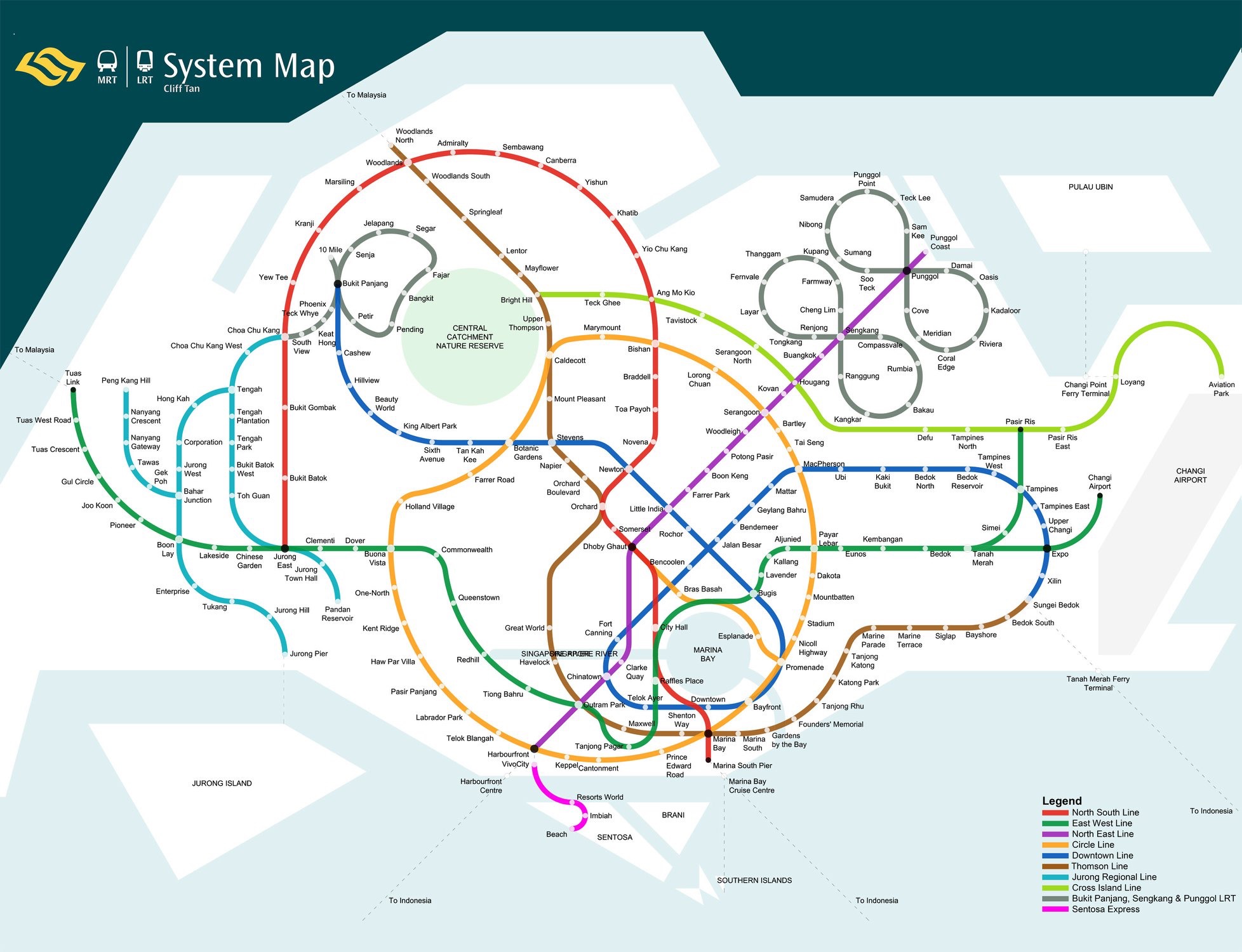 Architect earns much praise after he redesigns the MRT map, all for ...