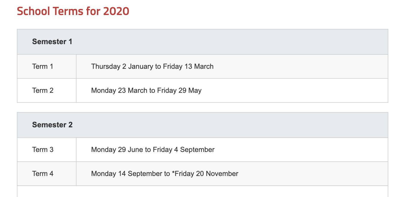 MOE announced 2020 school term dates and school holiday dates ...