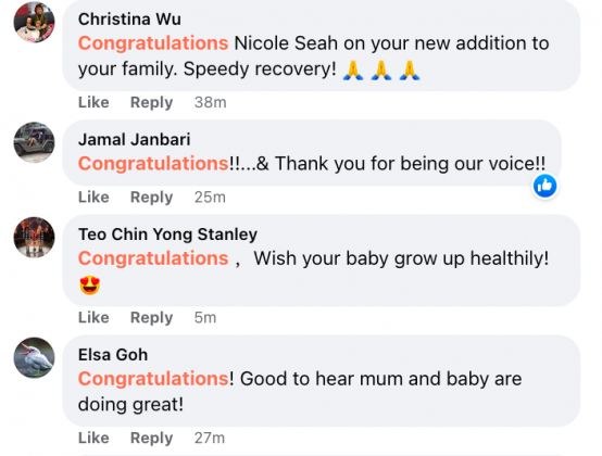WP's Nicole Seah and husband welcome baby girl - Featured News