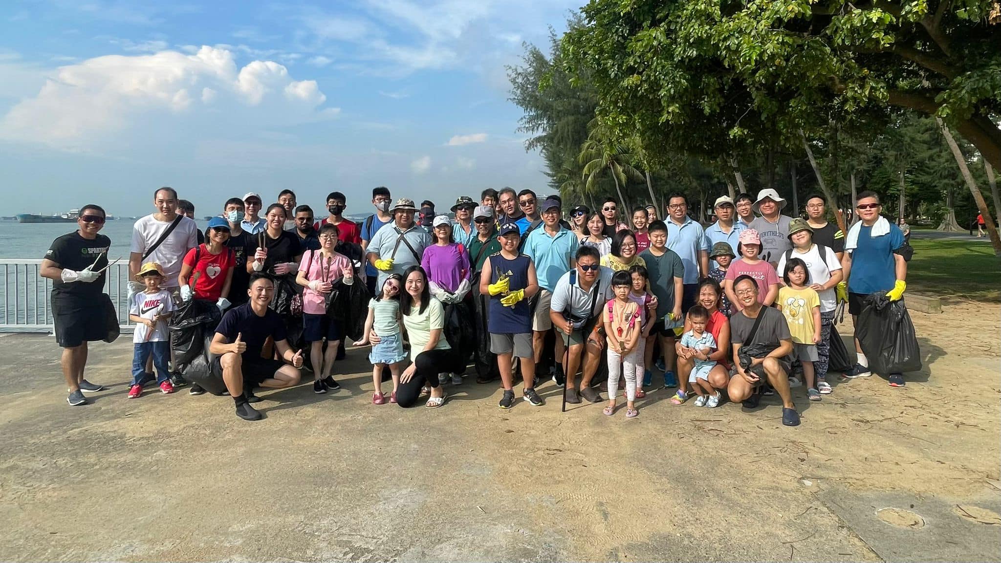 Nicole Seah & Nathaniel Koh's young kids join WP Youth Wing beach clean ...