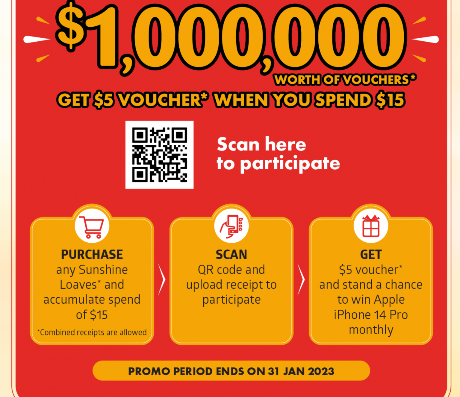 FREE iPhone 14 and S$1 million worth of vouchers from S’pore Sunshine ...