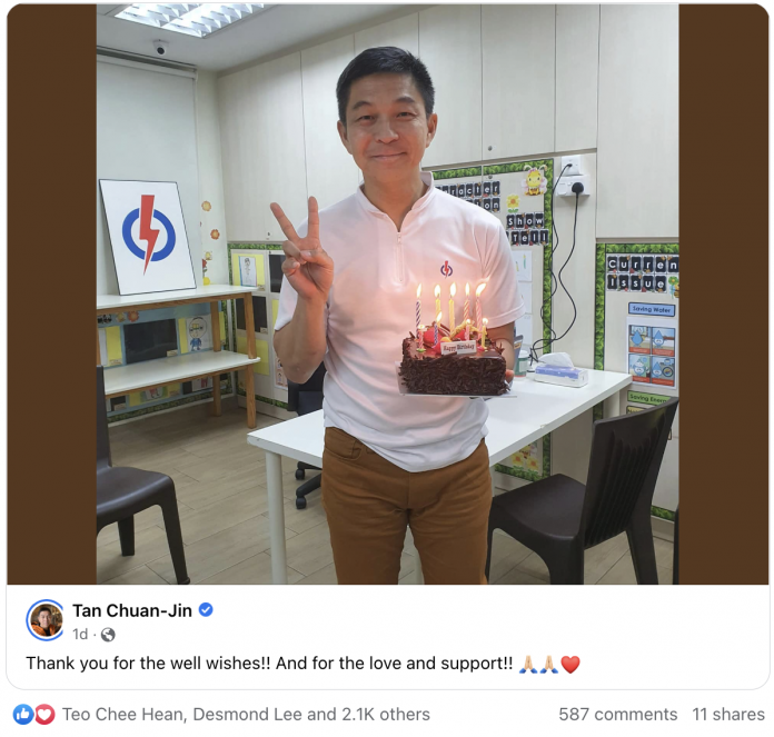 Tan Chuan-Jin experiences a 'fanboy' moment on Zoe Tay's Facebook after ...