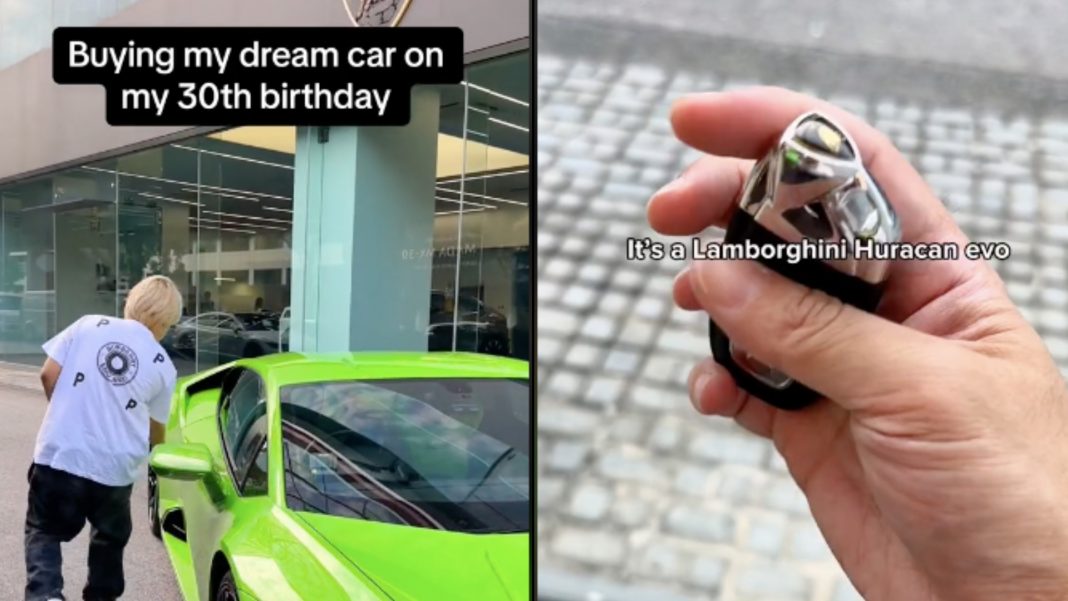Jianhao Tan buys himself a $1M Lamborghini on his 30th birthday - Celebrity