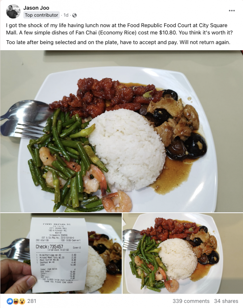 Man gets ‘shock of his life’ after being charged $10.80 for cai fan at ...
