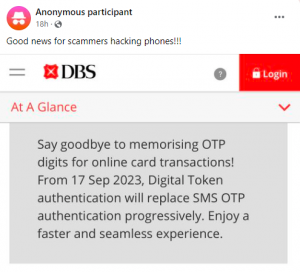 DBS upgrading to Digital Token authentication, replacing SMS OTP ...