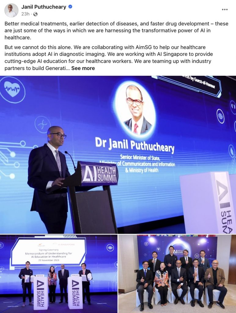 Janil Puthucheary: AI revolution is here, and Singapore healthcare is ...