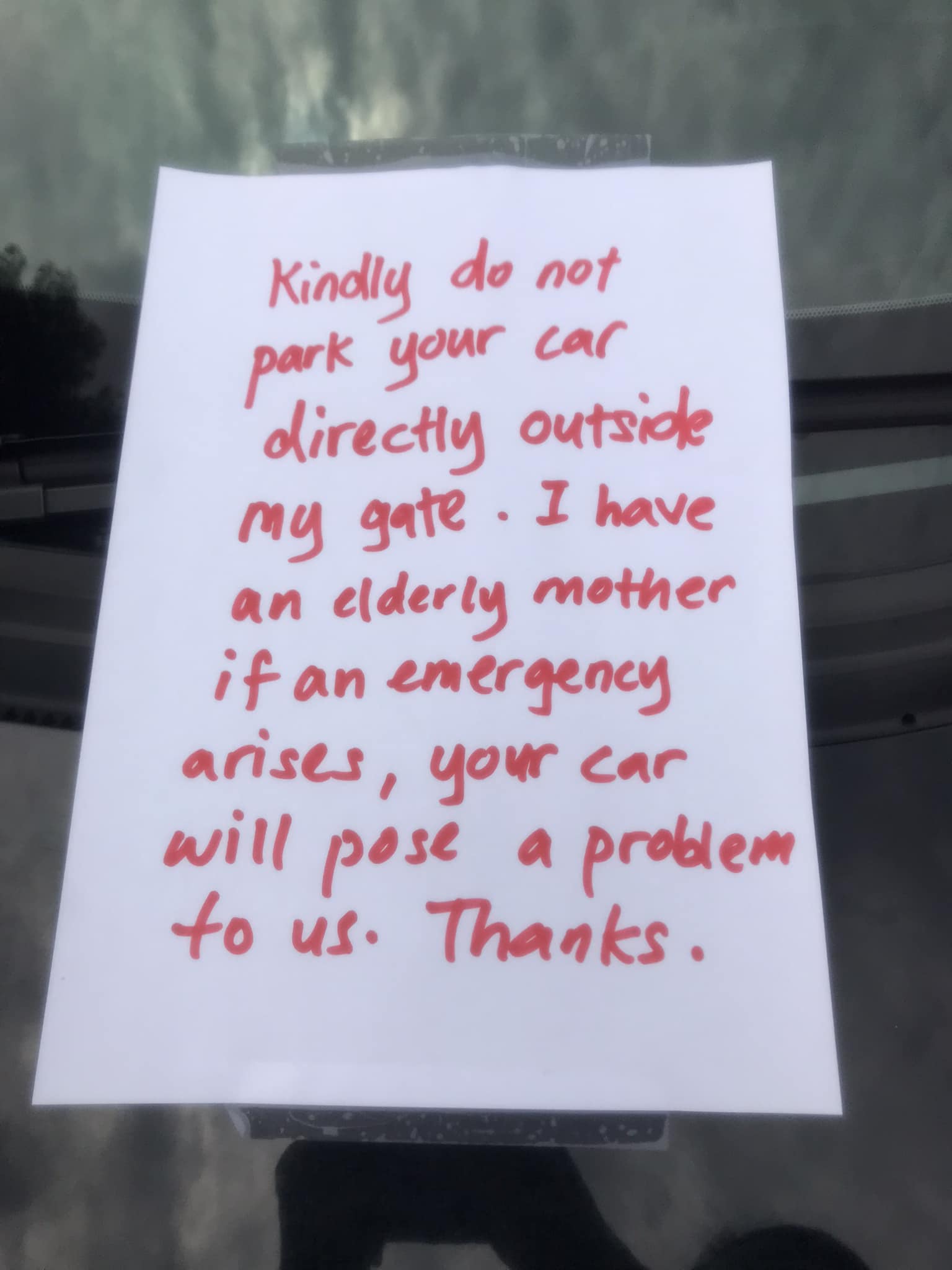Mazda driver blocks woman's home driveway; she then sends a "love ...