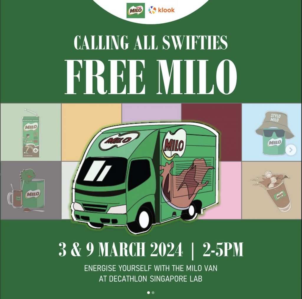 Free MILO for Swifties @ Eras Tour - Entertainment