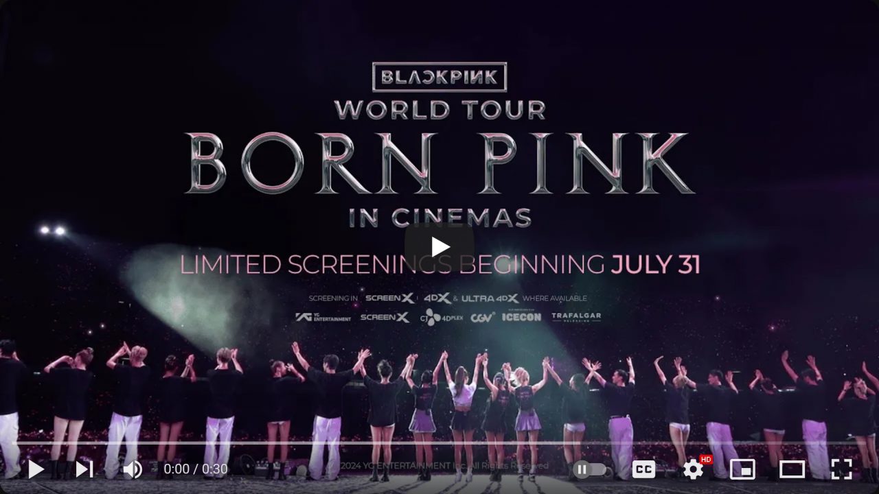 BLACKPINK's 'BORN PINK' global tour concert film trailer and release ...