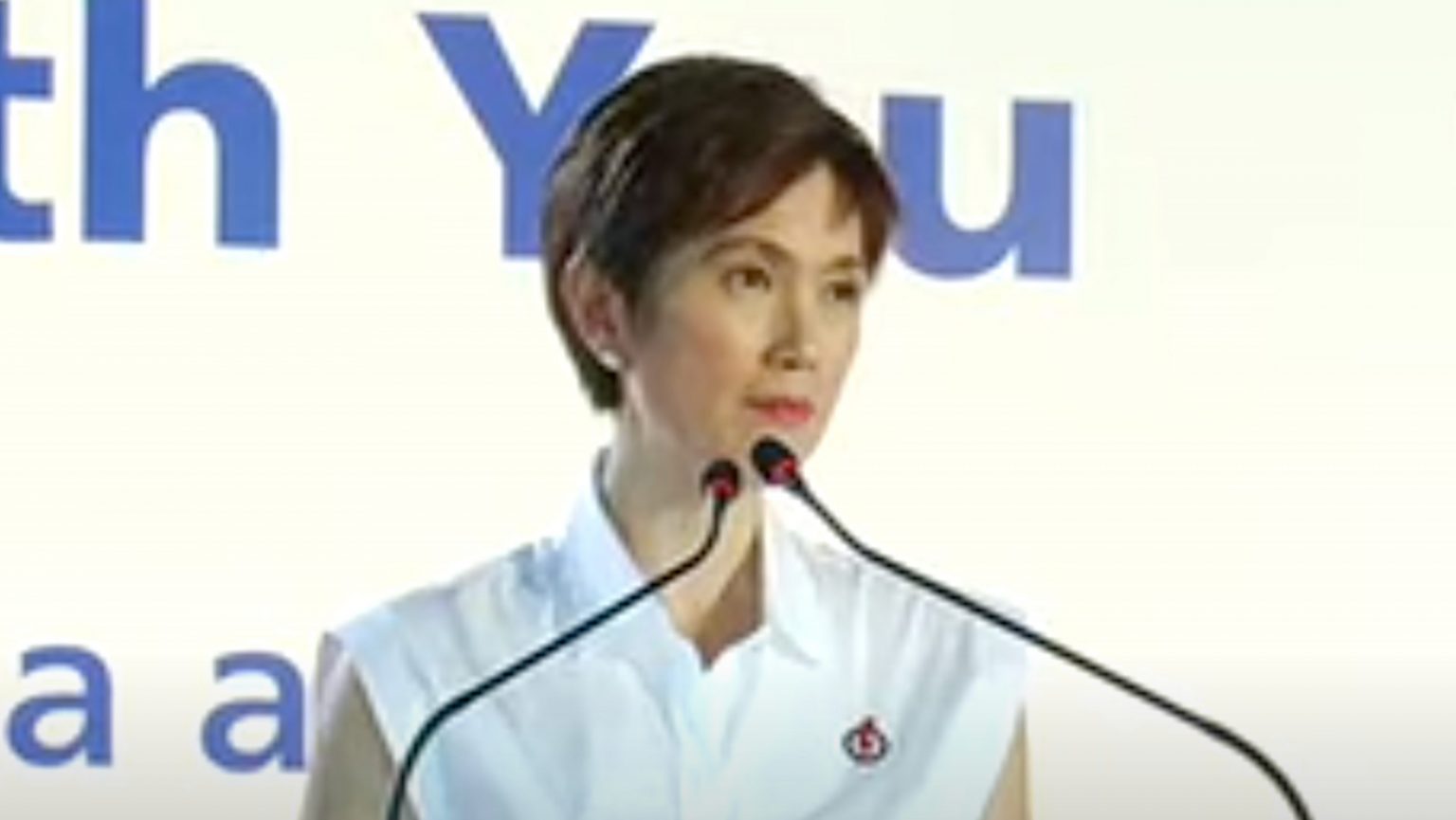 Josephine Teo saying 'Opposition will turn your house into a house of ...