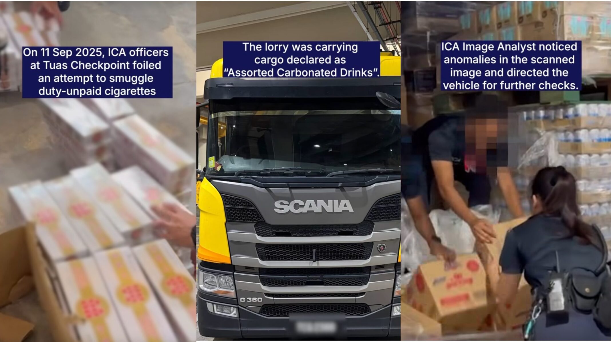 ICA foils smuggling attempt hidden in soft drink cargo at Tuas ...