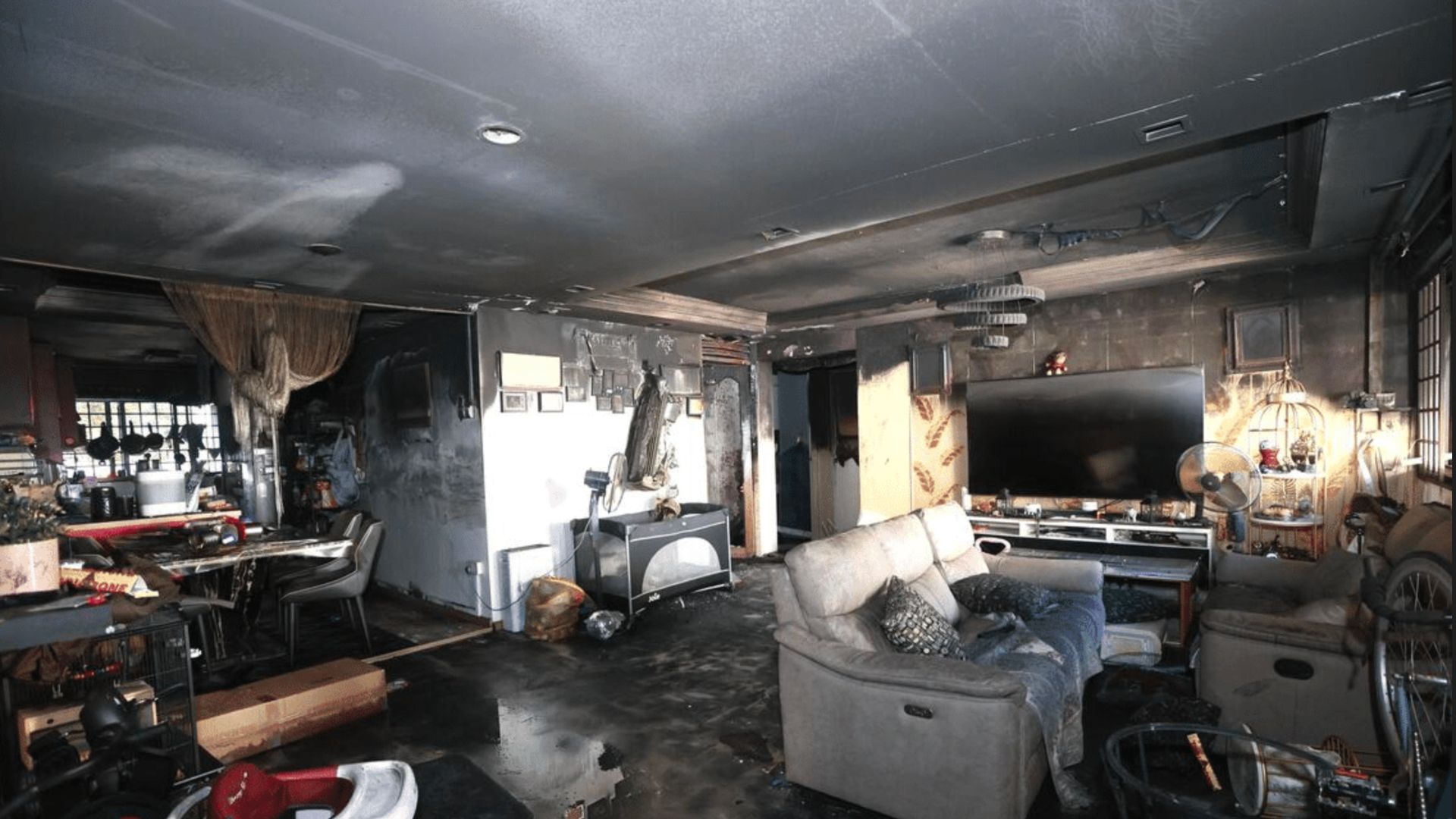 Homeowner saw flames coming out of the room in a Tampines flat, said he ...