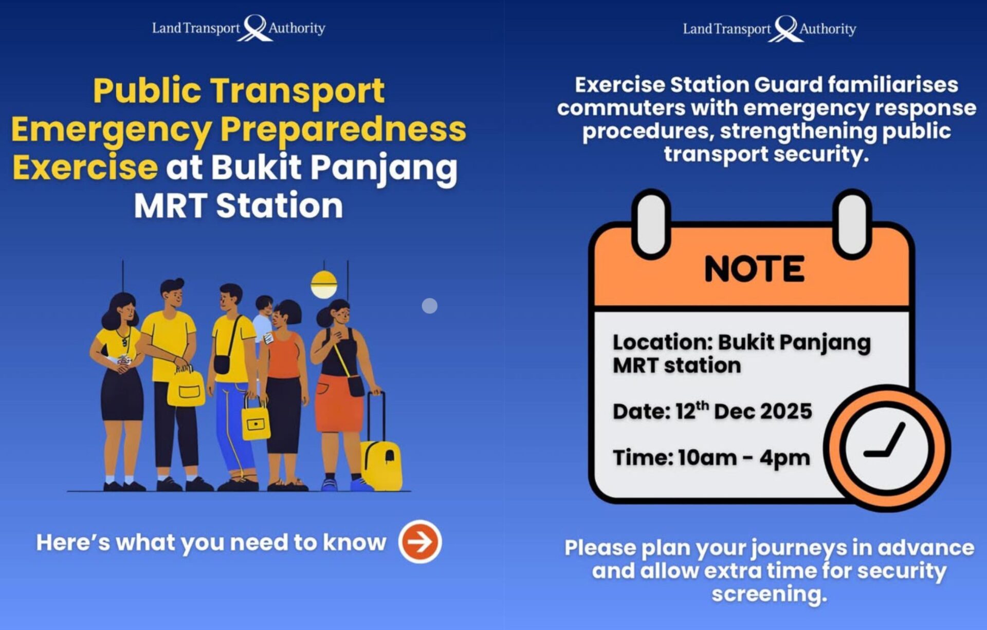 Bukit Panjang MRT to conduct emergency preparedness exercise on ...