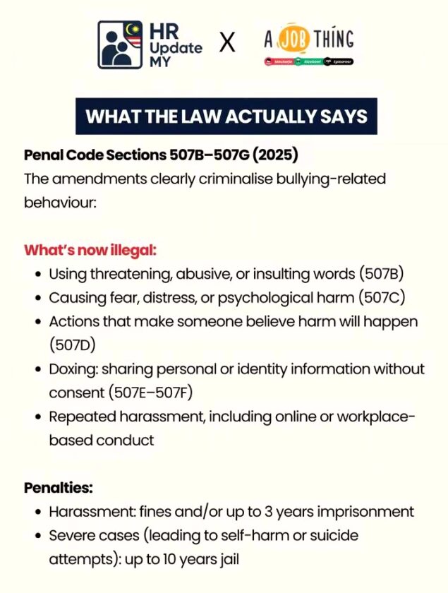 'Workplace bullying is now a crime and outlawed in Msia' — S'porean ...