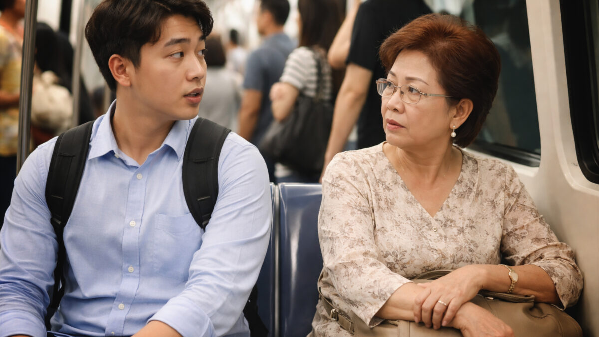 Passenger encounters 'weird auntie on MRT' who told him, 'Excuse me ...