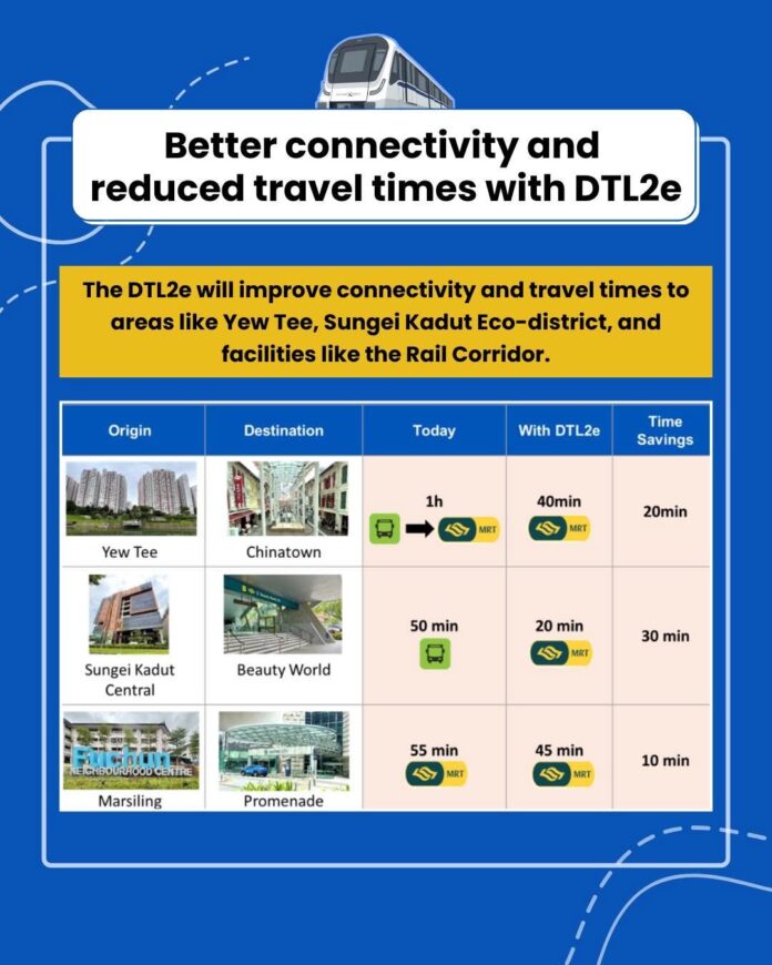 Downtown Line extension to boost north-west Singapore connectivity ...